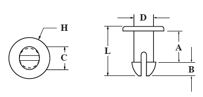 Plastic Push-In-Fasteners